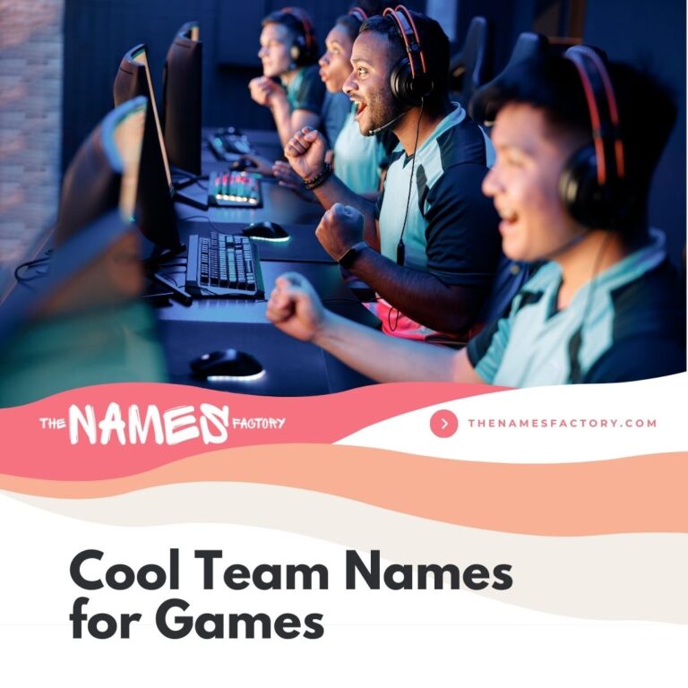 210+ Best Team Names for Gaming Groups