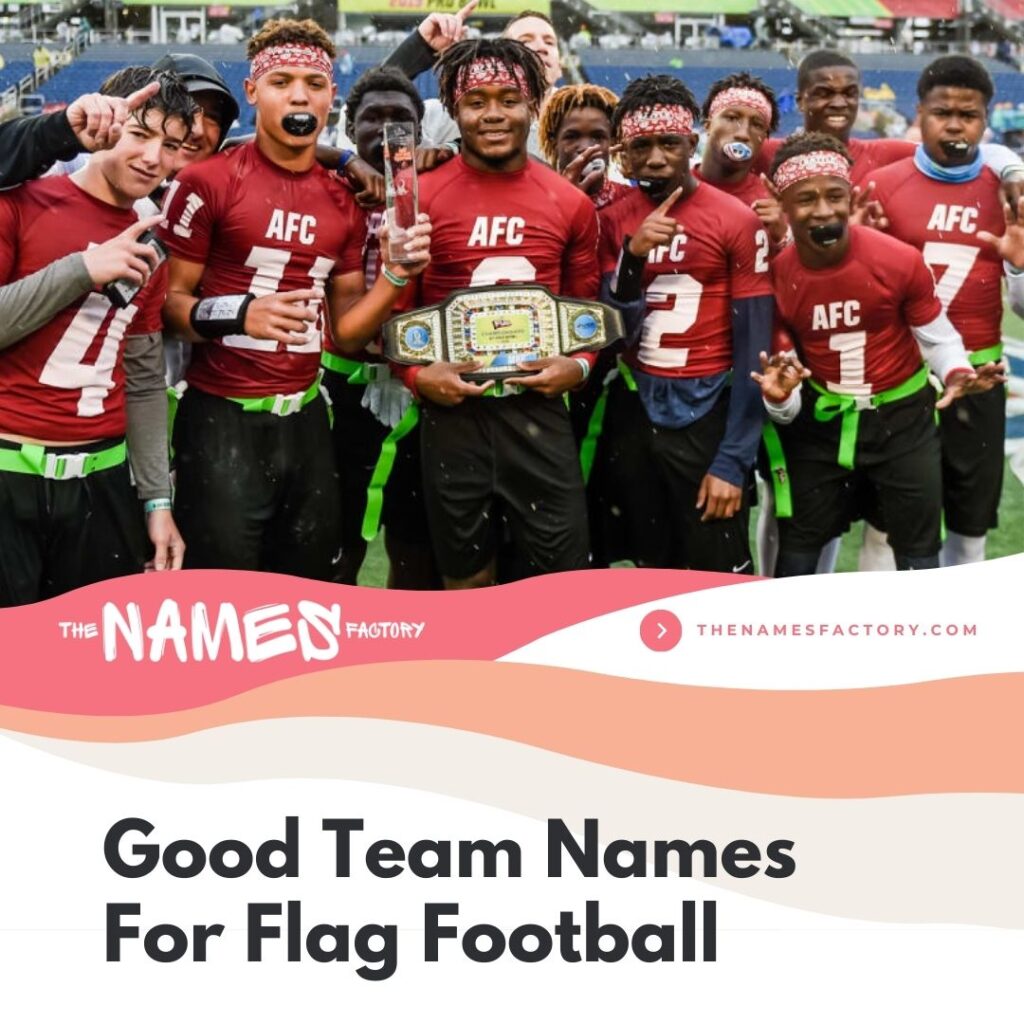 Elegant Names For Flag Football Teams Pictures