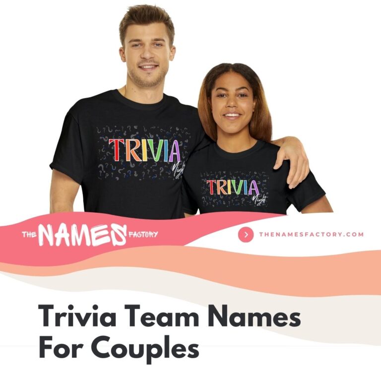 540+ Best Couple Team Names for Fun and Games