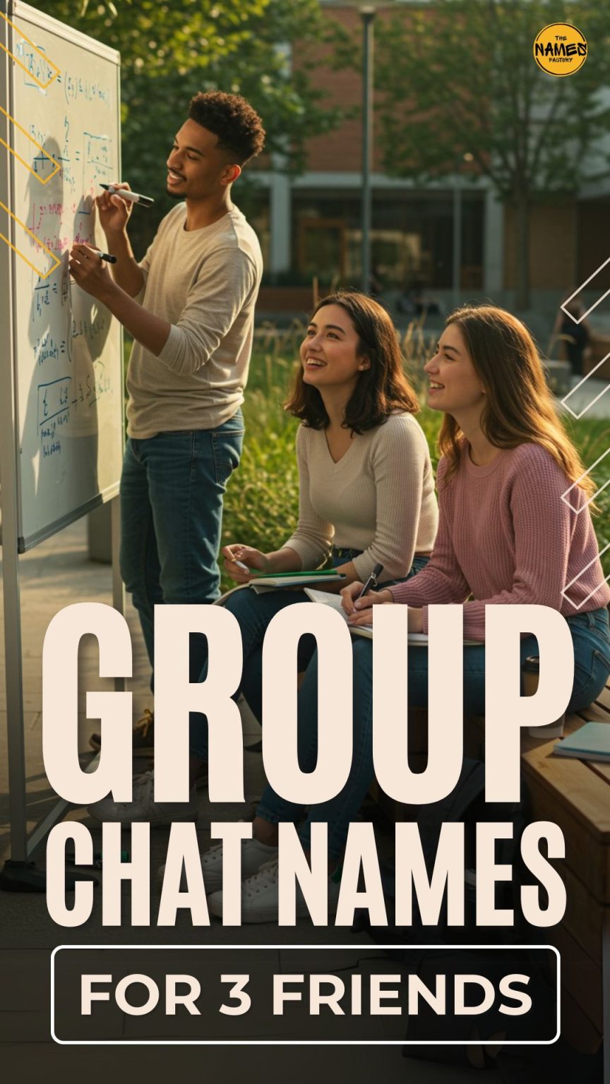 350+ Funny Group Chat Names For 3 for Trio Tickles