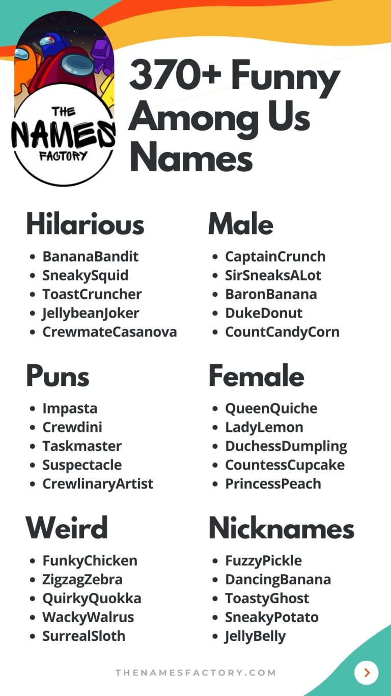 370+ Funny Among Us Names for Intergalactic Giggles