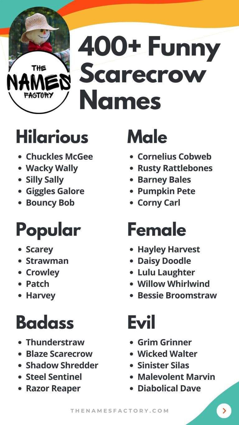 400+ Funny Scarecrow Names for Hay Bale Hilarity
